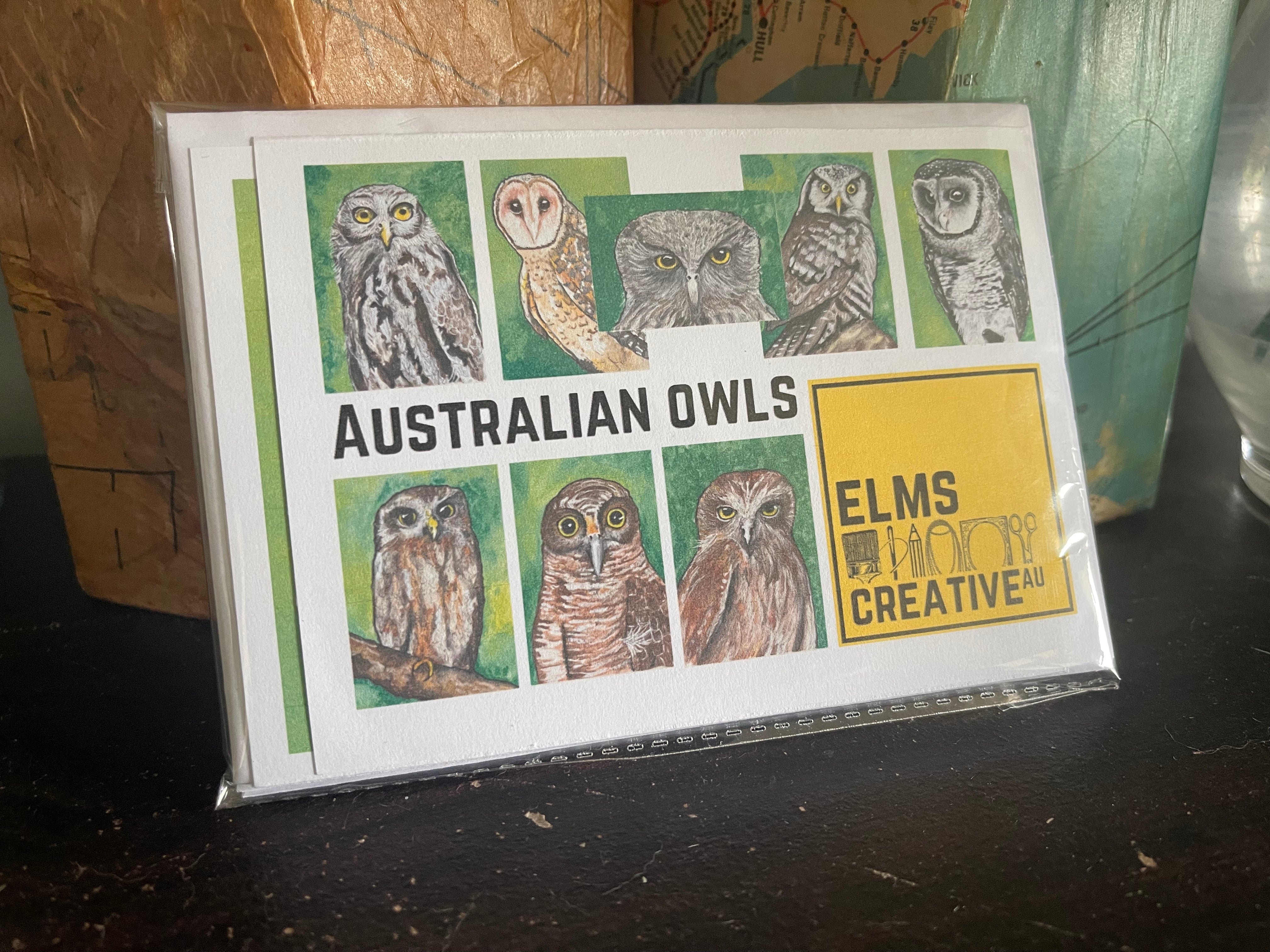 Australian Owl Cards – ElmsCreative